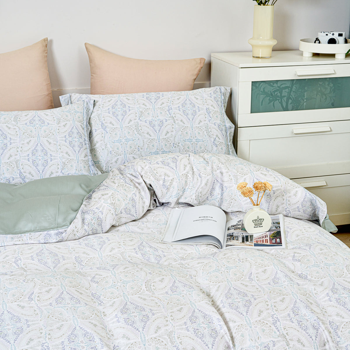 Ramona Pattern TENCEL™ Lyocell Bedspread Set – Qbedding