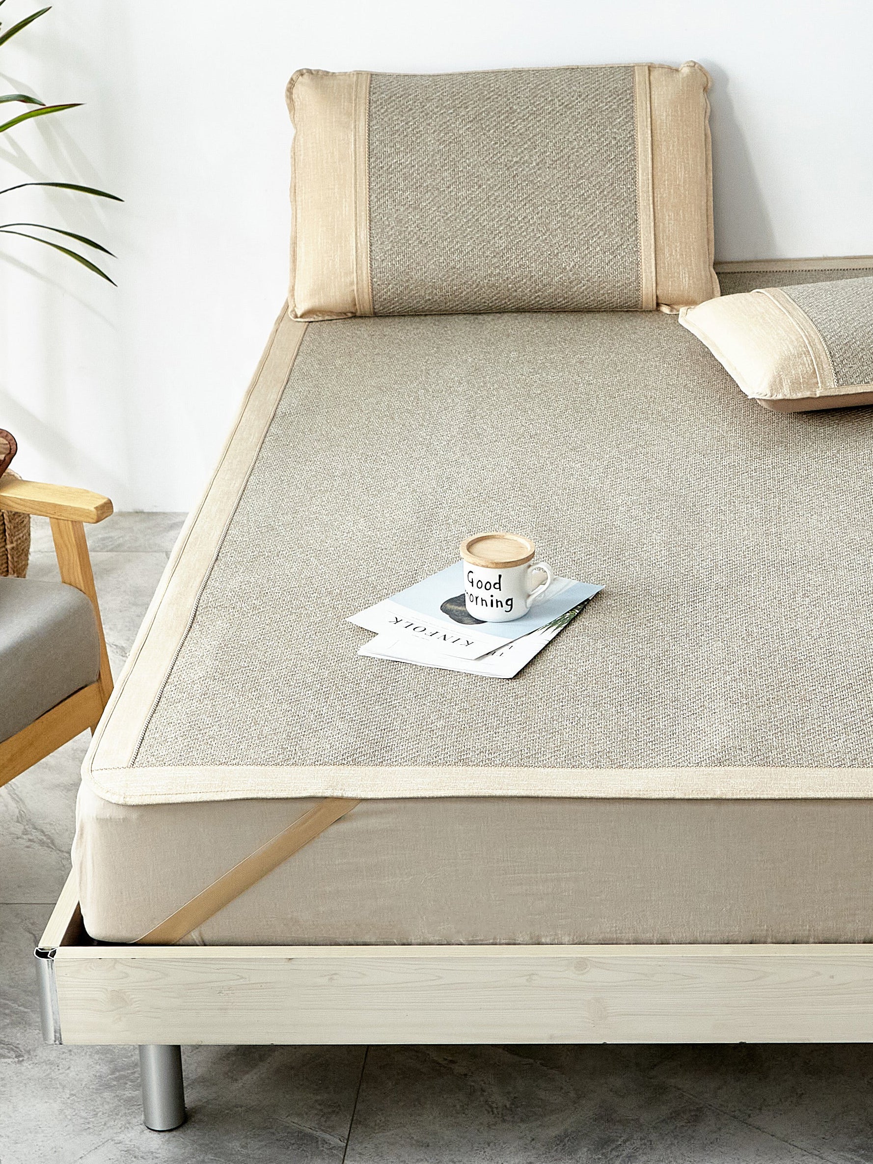 Cool Wave Rattan Summer Mattress Topper Set – Qbedding